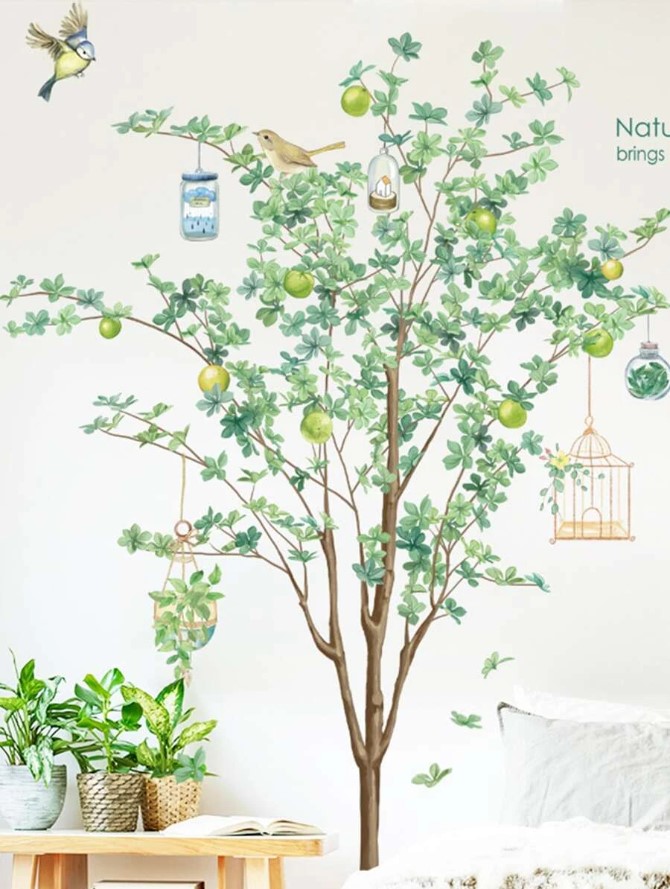 Sticker Perete - Copac cu Lamai