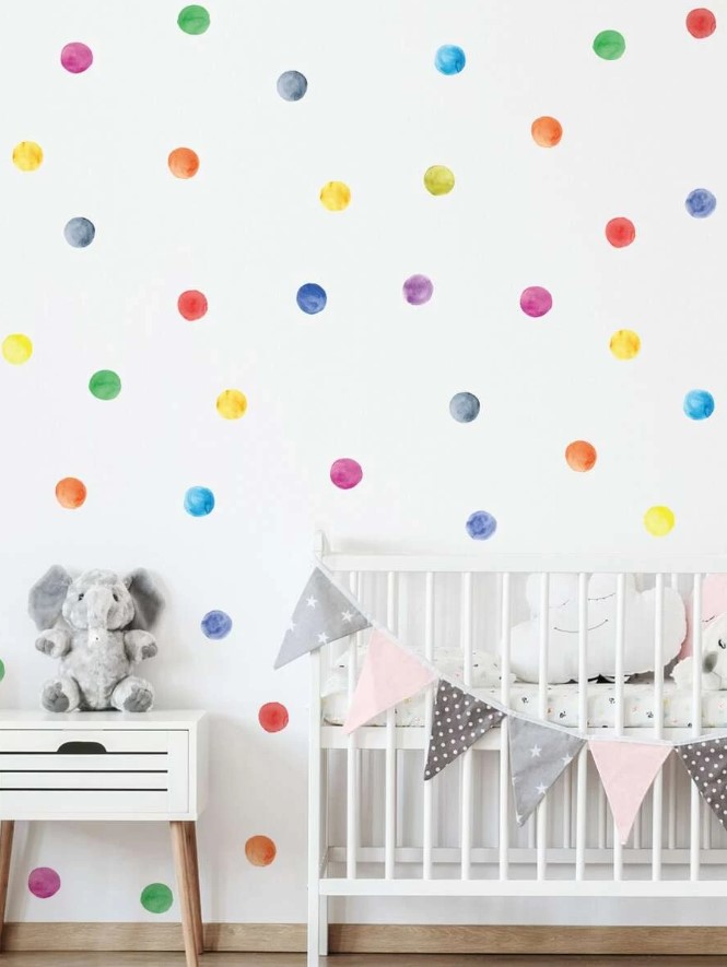 Sticker Perete Buline Colorate 20x30cm - 12 Buc