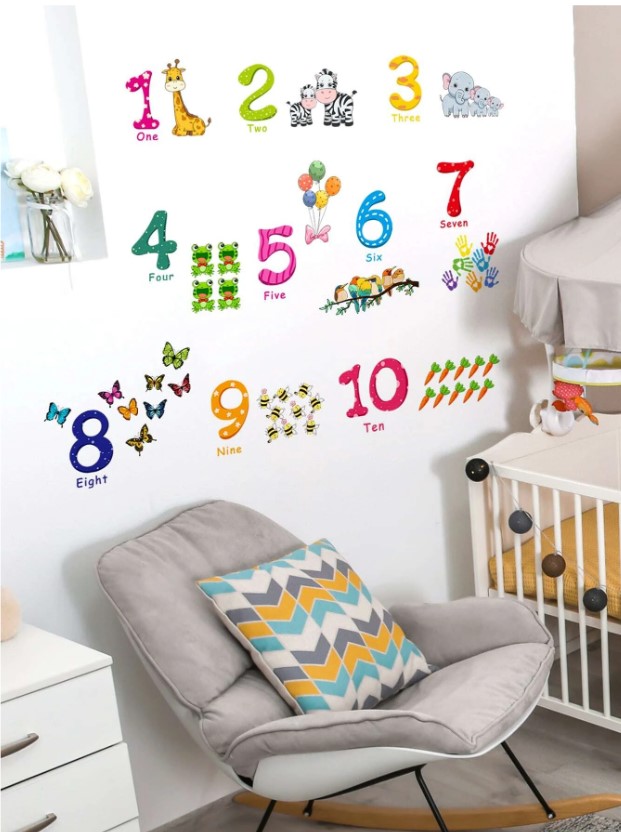 Sticker Perete Alfabet cu Animale